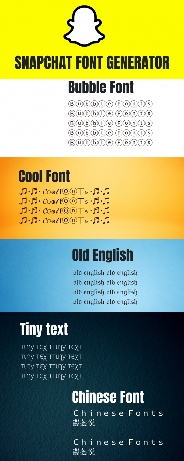 Snapchat Font Generator (Copy & Paste) – Font Online
