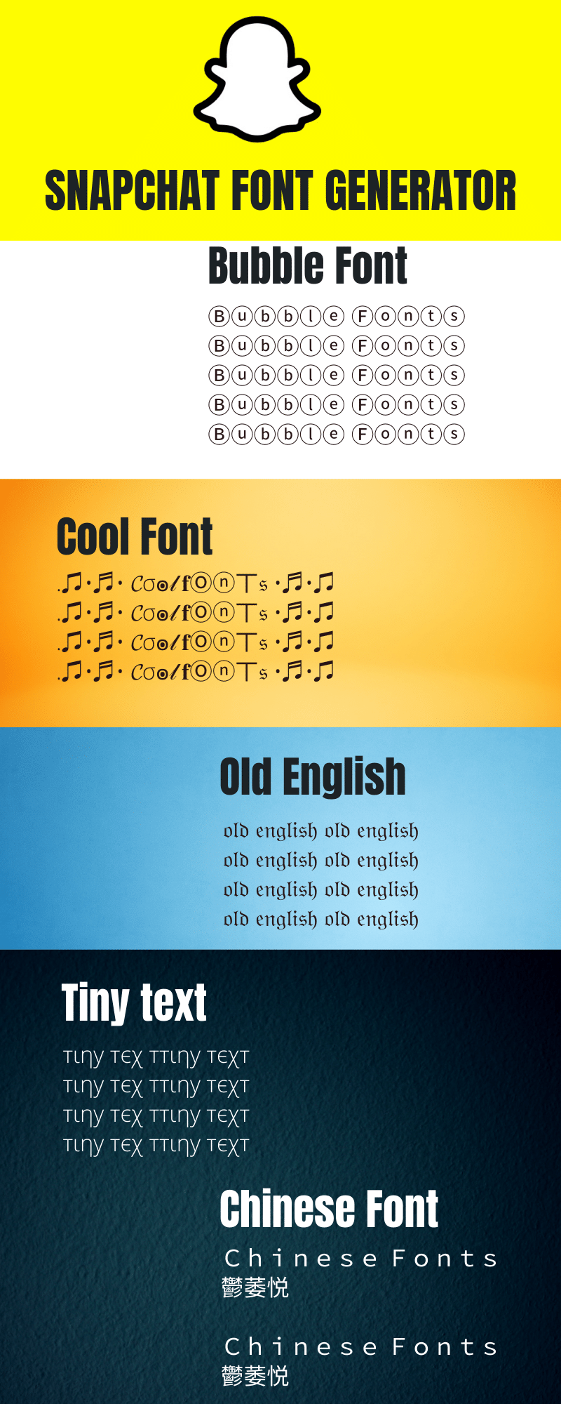 Snapchat Font Generator (Copy & Paste) – Font Online