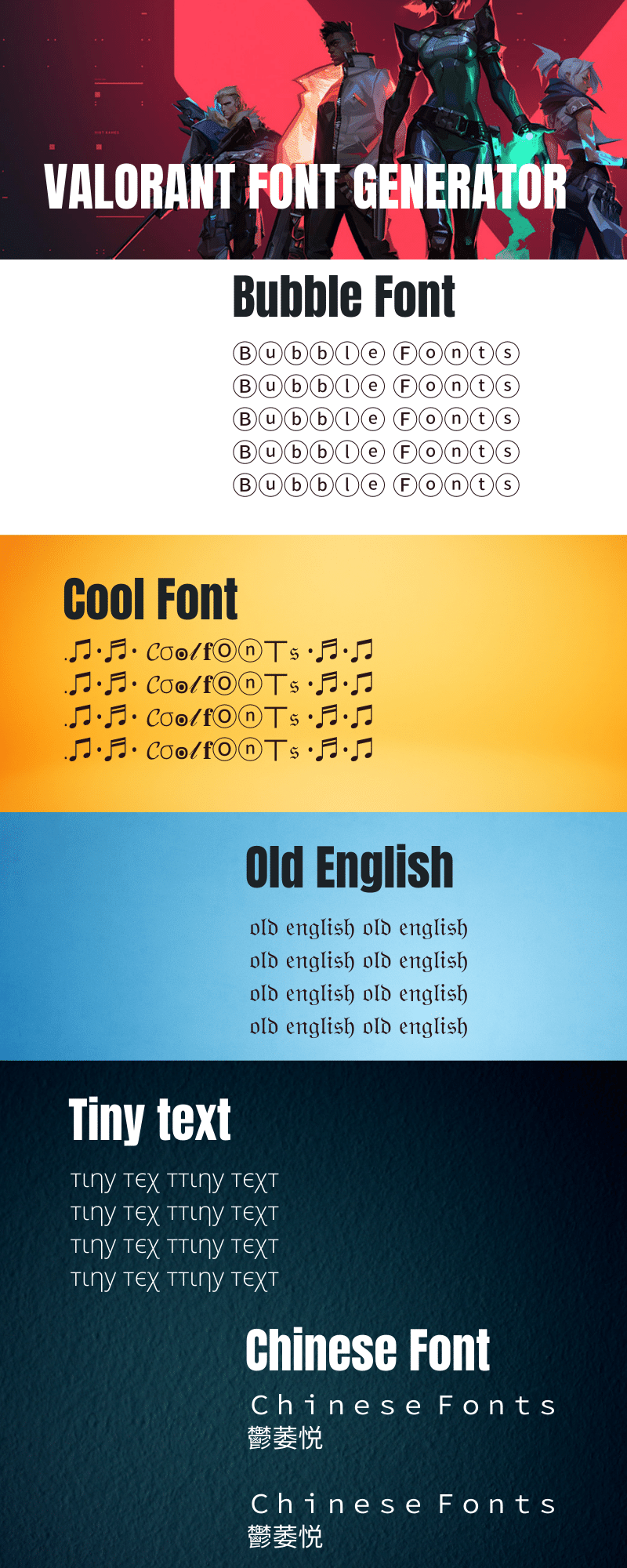 Valorant Font Generator – Font Online