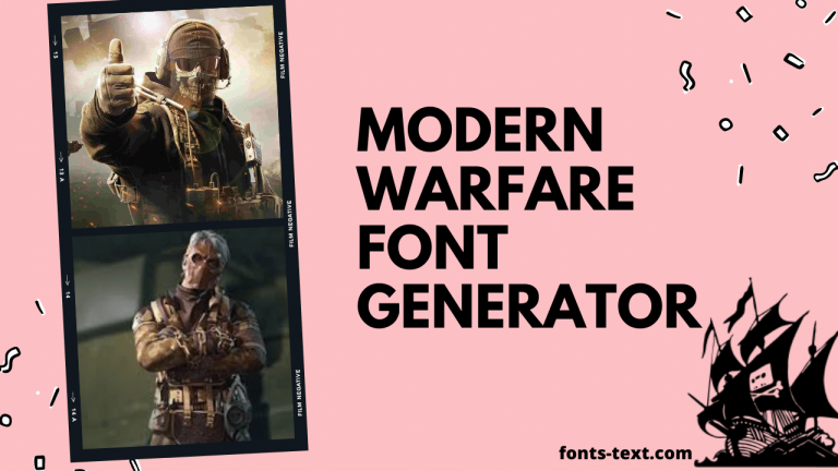Modern Warfare Font (Copy & Paste) – Font Online